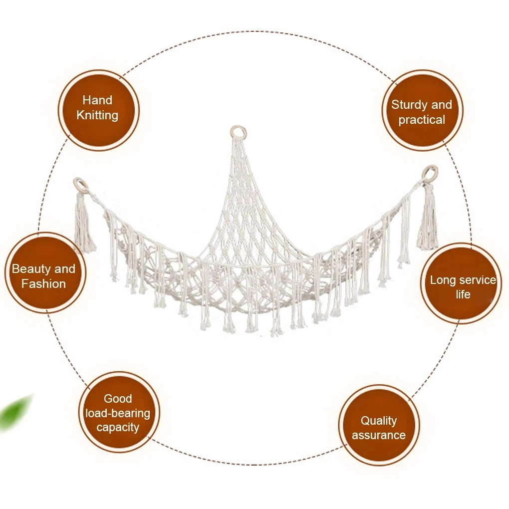 Nursery Corner Hanging Organizers Stuffed Animal Hammock Storage Net ...