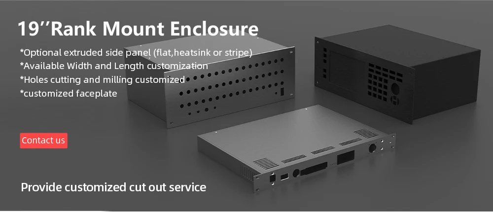 YGH001 1U 19 Inch Standard Rack Mount Computer case Enclosure Chassis ...