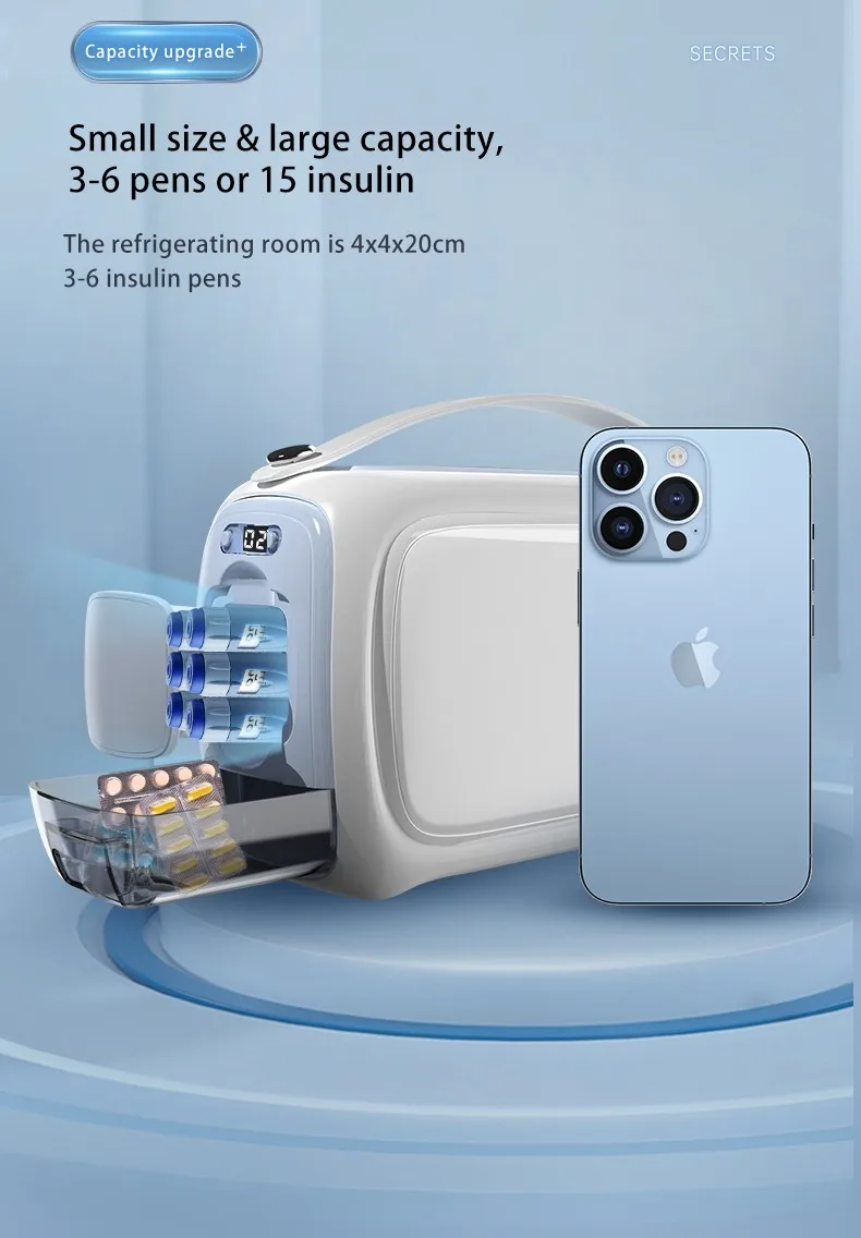 Insulin/medicine/medicinal Cooler Box Portable Mini Cooler Home/rv ...