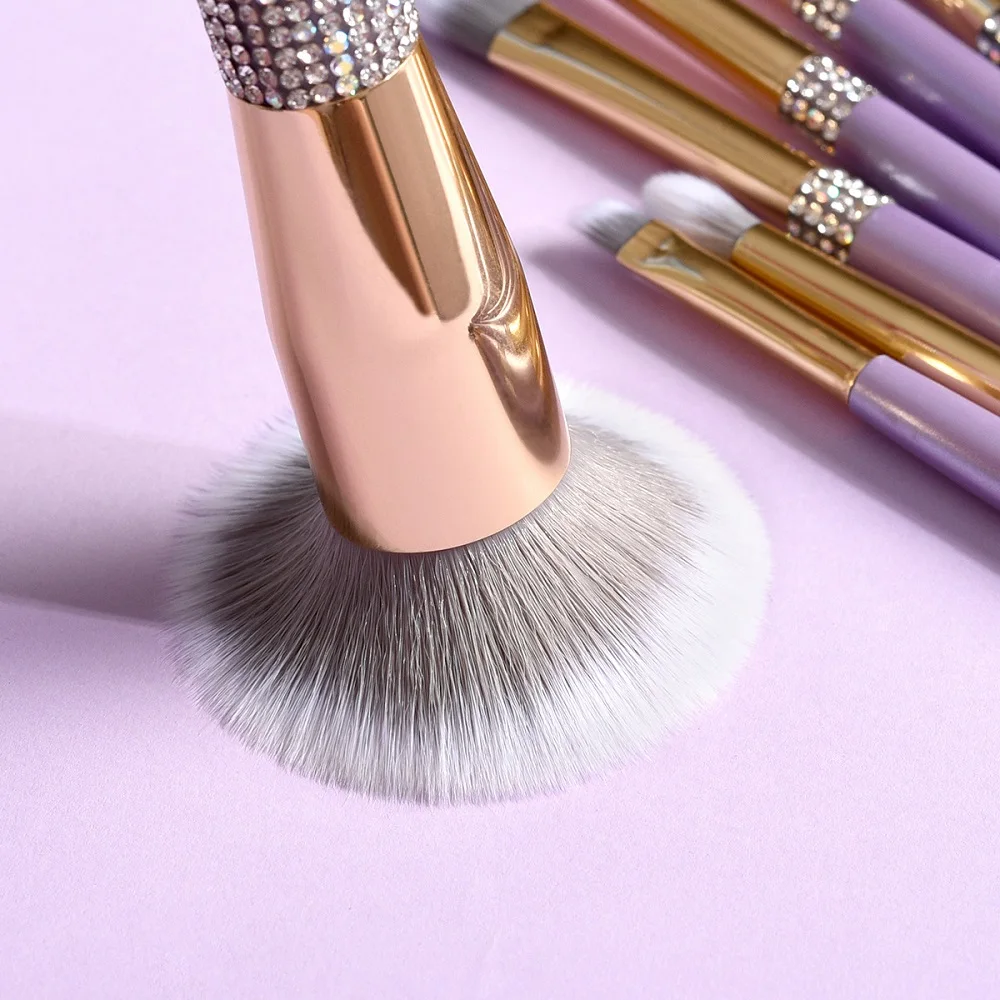 Wholesale Luxury Cosmetic Brush Professional Custom Logo 10 Pcs Makeup ...
