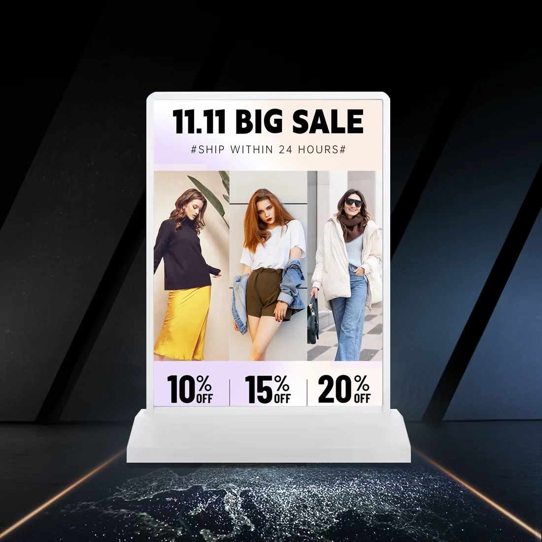 Factory Price Rechargeable Desktop A4 A5 Double Sided Light Box Menu ...