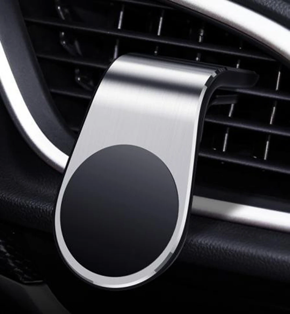 F3 Air Vent Magnetic Car Phone Holder - L Shaped Phone Mount