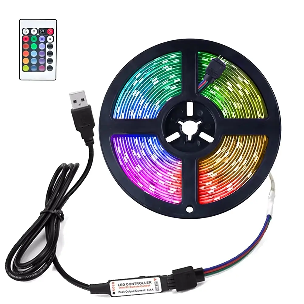 RGB Led Strip 5V USB Colorful 30LEDs/M SMD 5050 Flexible Smart APP for ...