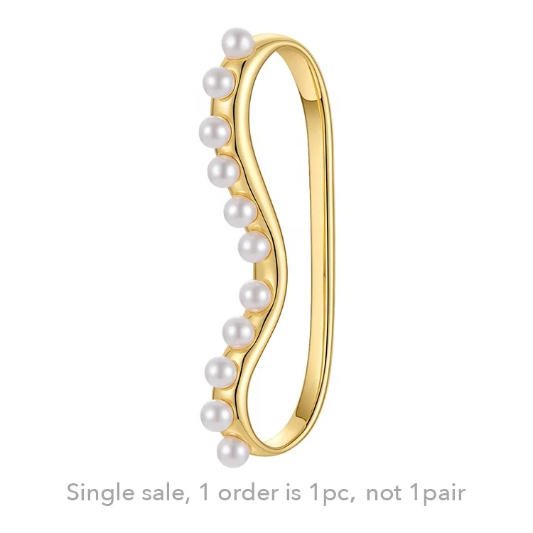 Fashion High Quality 18k Gold Plated Brass Jewelry Imitation Pearl ...