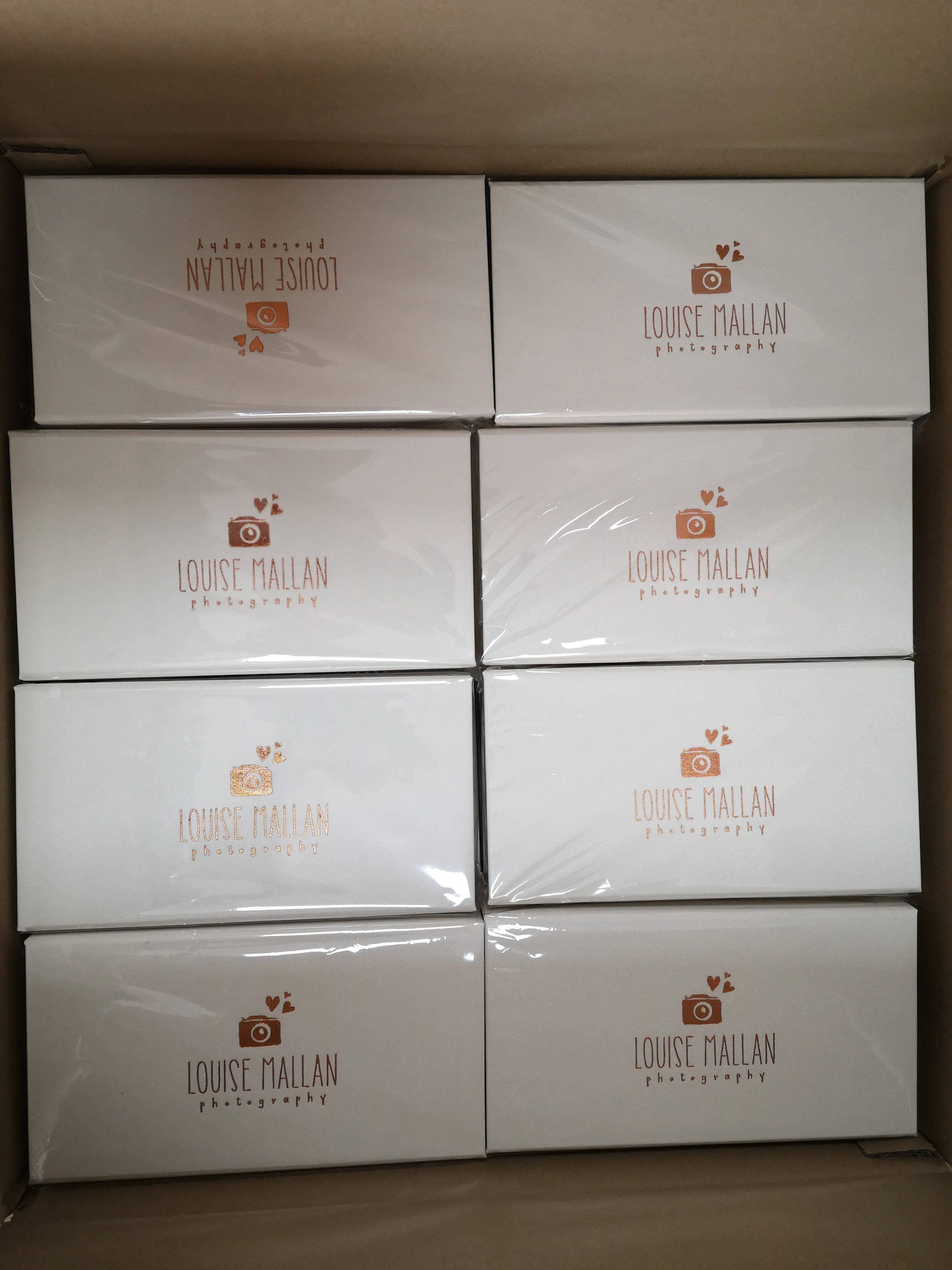 Print Package Cream Gray Linen Box - Perfect Gift Solution