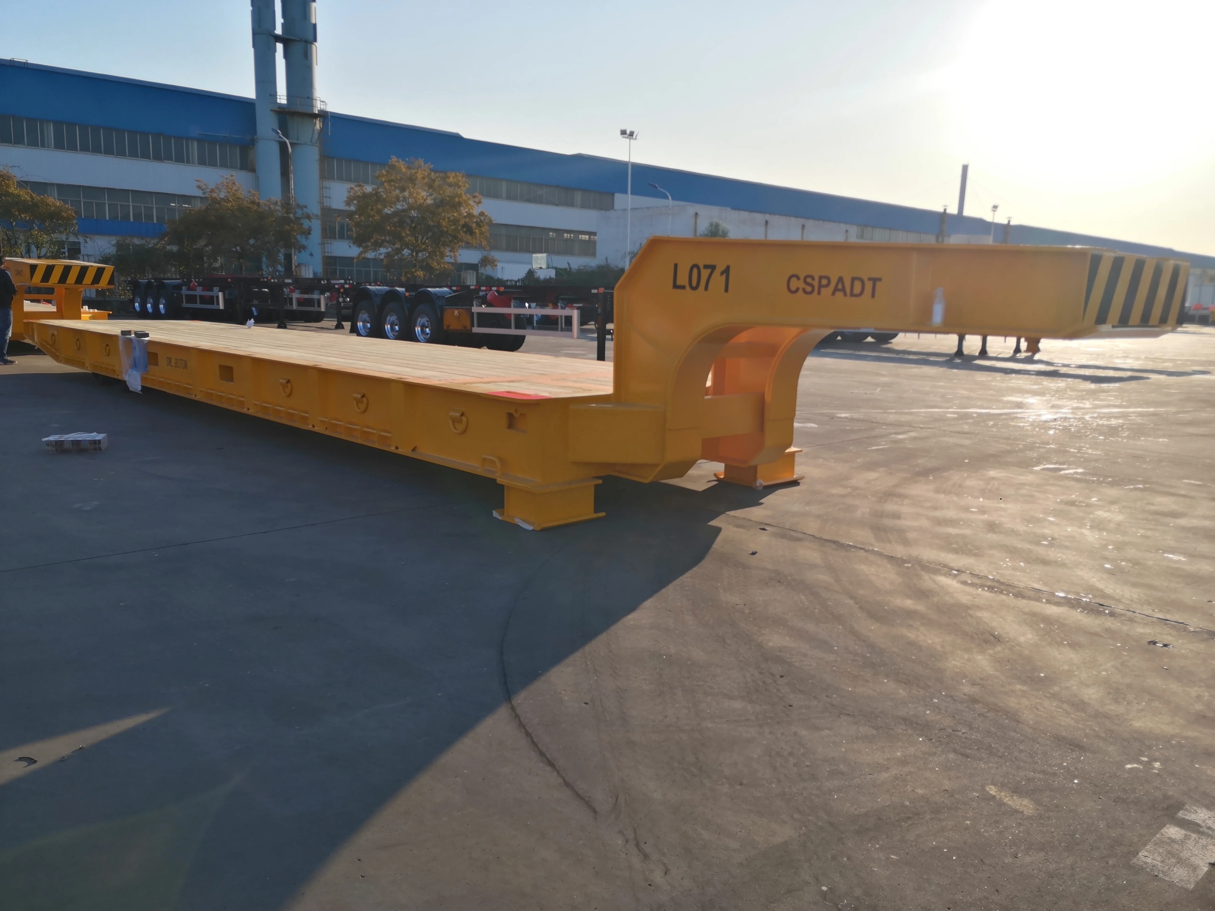 100ton Gooseneck 40ft 45ft Mafi Trailer Roro Trailer - Buy Gooseneck ...
