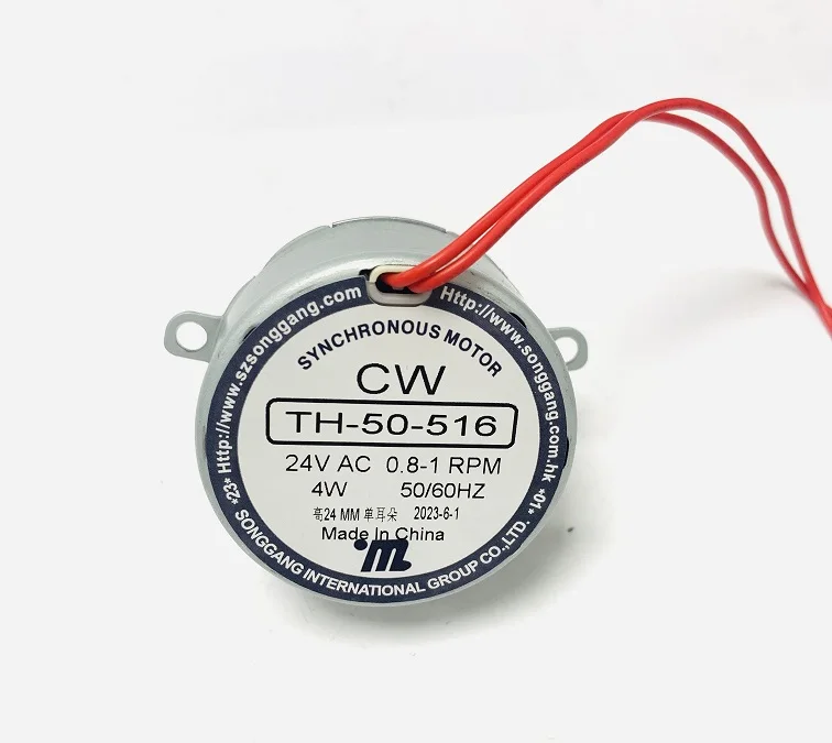 Ac Synchronous Motor 24v Ac Motor Phase Single 0.8-1rpm - Buy ...