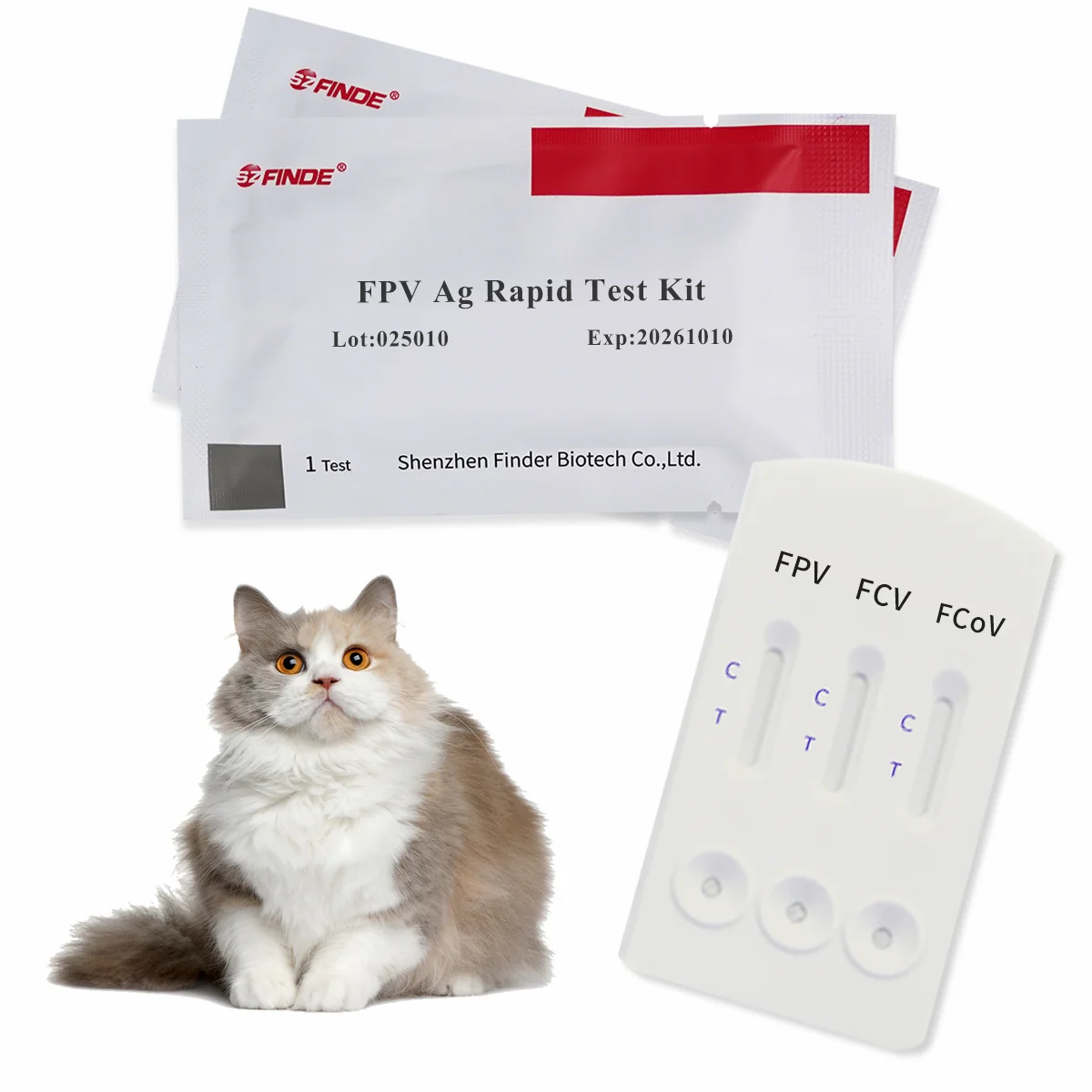 Feline Panleukopenia Virus Antigen Rapid Test Kit Pet Care Ag test ...