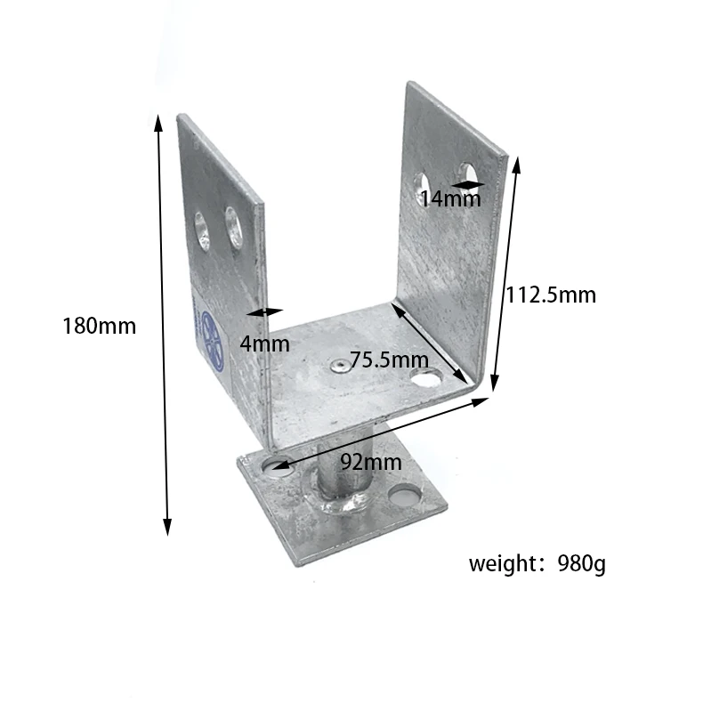 Wood Construction Timber Connector Galvanized/Stainless Steel Post ...