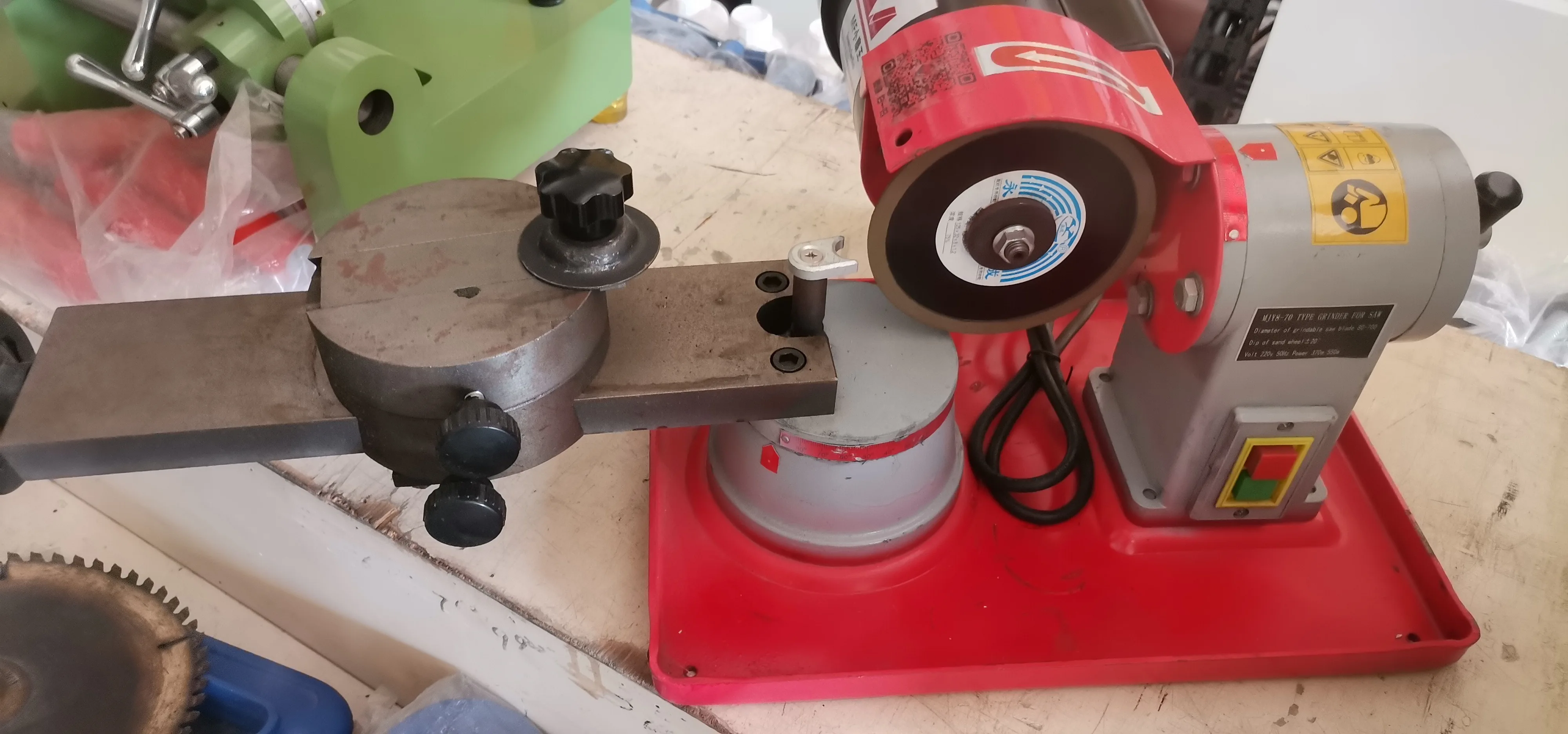 370W Wheel Motor Power Circular Saw Blade Sharpening Saw Disc Grinder ...