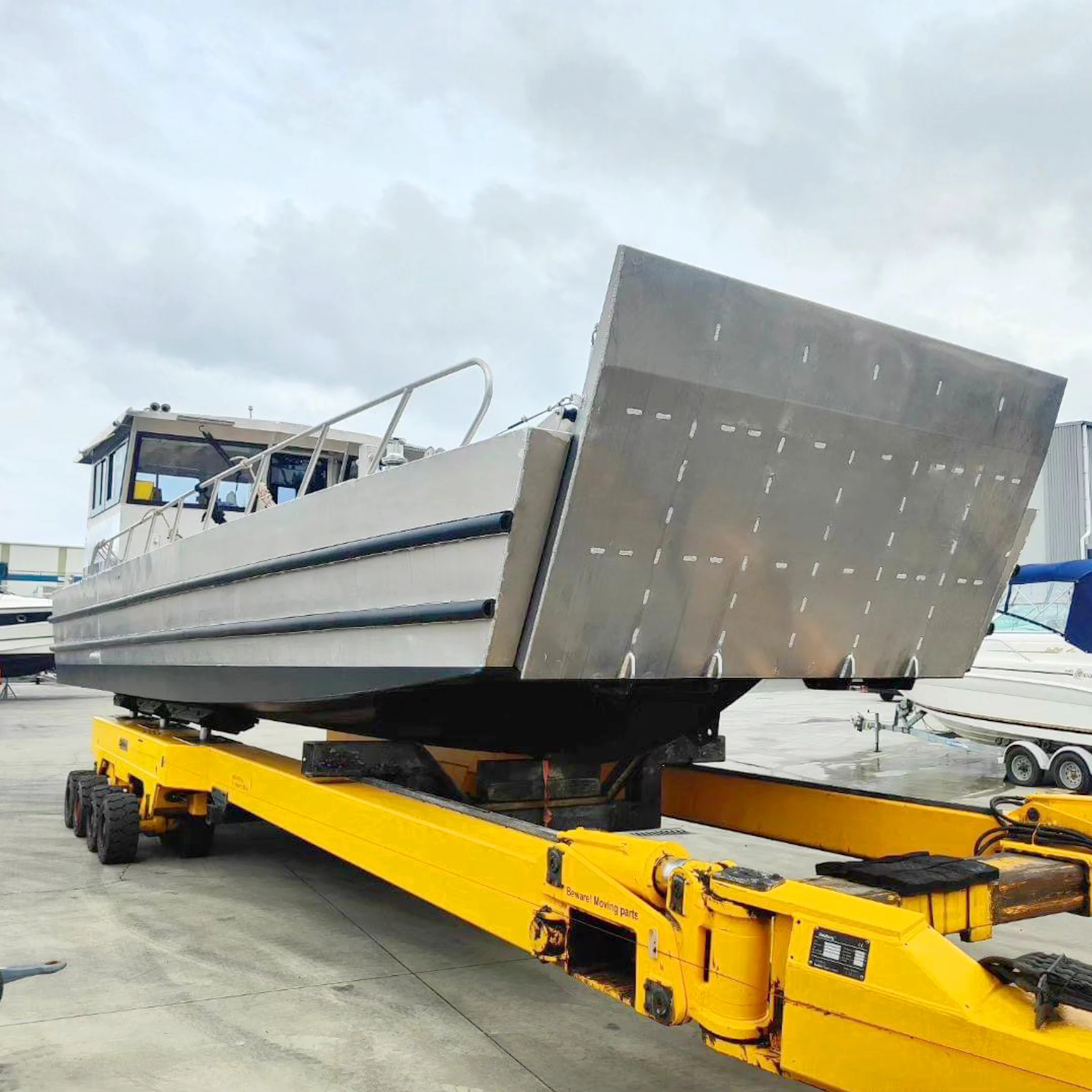 11m open sea barge aluminium work cargo boat landing craft for sale ...