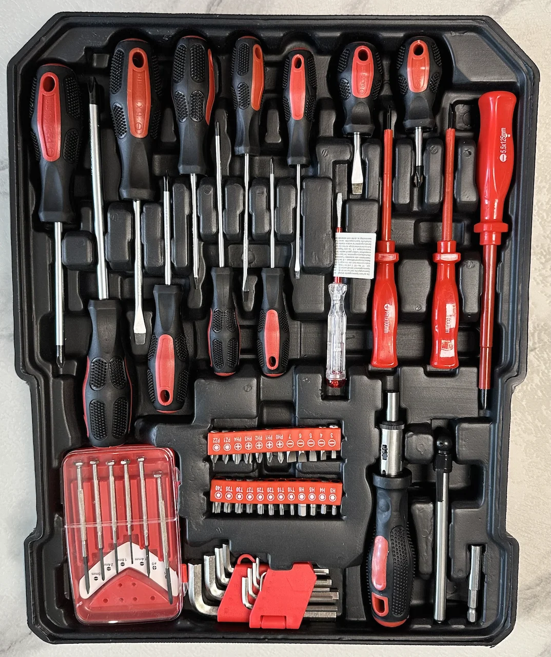 799Pcs Hand Tools Set Box 24 Teeth Ratchet Wrench Socket Professional ...