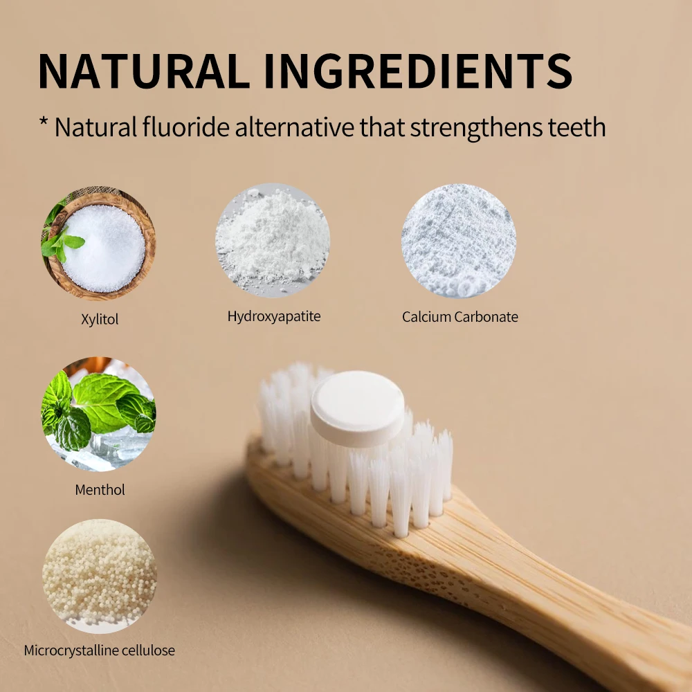 Customized Nano Hydroxyapatite Travel Toothpaste Tablets Natural Solid ...