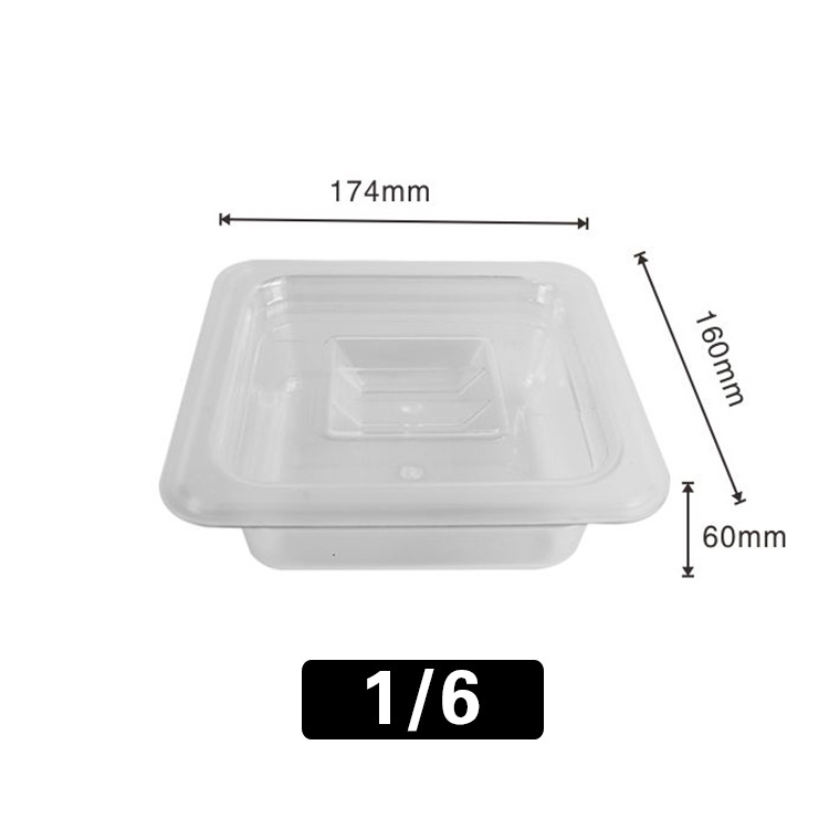 Approved Standard Sizes Gn Pan Food Gastronom Containers With Lid ...