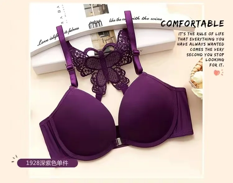 Traditional Nice Bra Detachable Straps Thick Butterfly Underwire ...