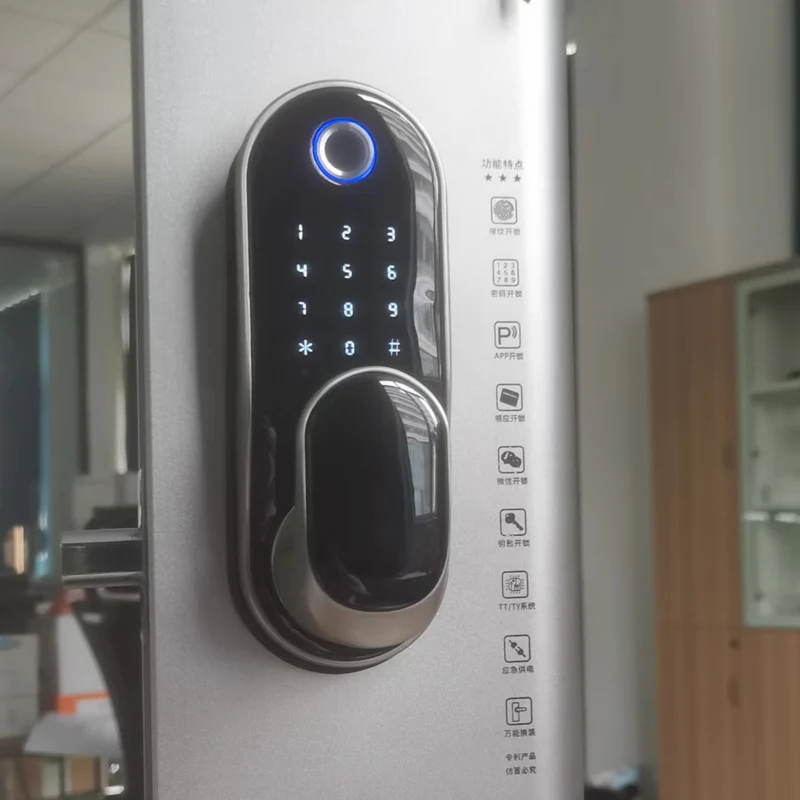 Digital Smart Door lock Passcode Home Wooden Electronic Mini ...