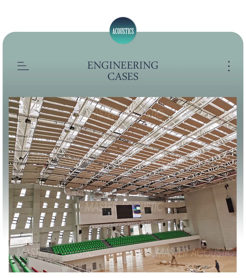 MASTER ACOUSTIC Glass Fiber Suspended Ceiling Sound-absorbing Module ...
