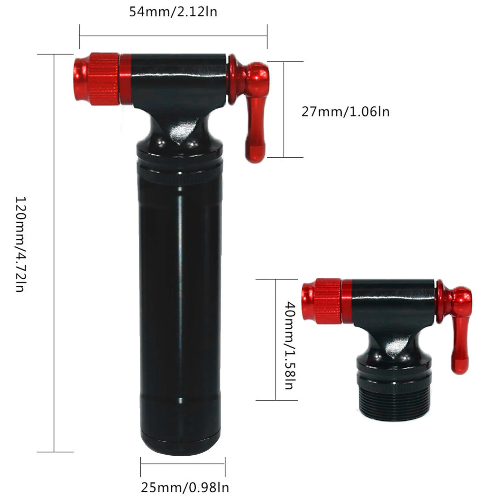Portable Emergency Mini Aluminium Bicycle Pump With Presta Schrader ...