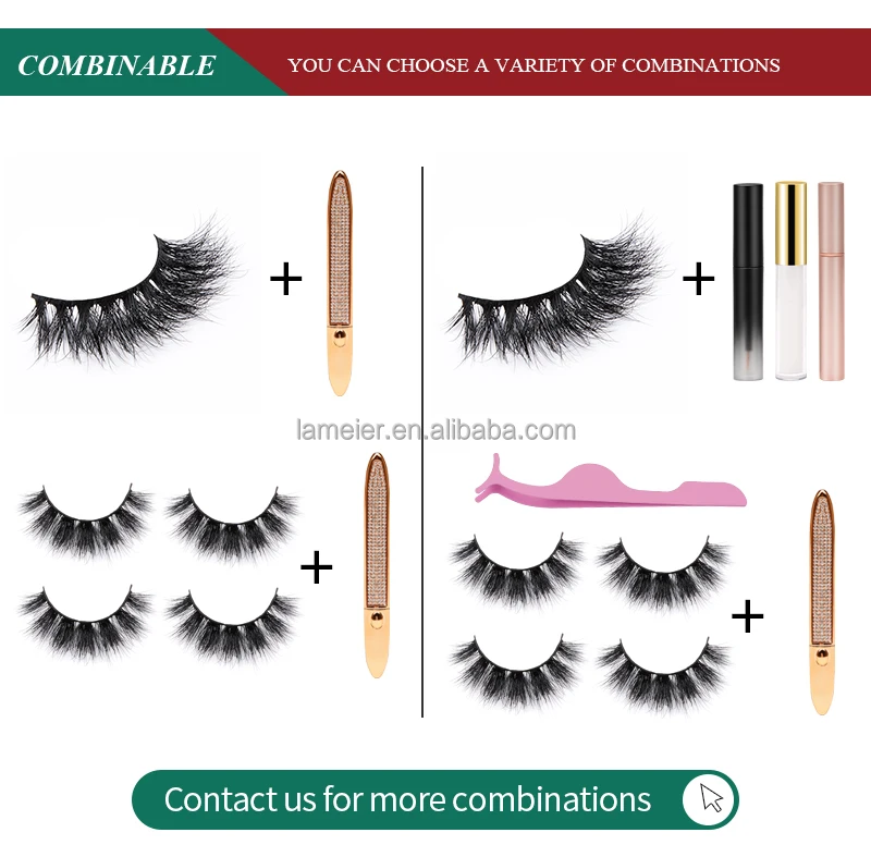 3d Mink Eyelash,Natural Lash Soft Reusable Wispy Eyelashes Strip Lashes ...