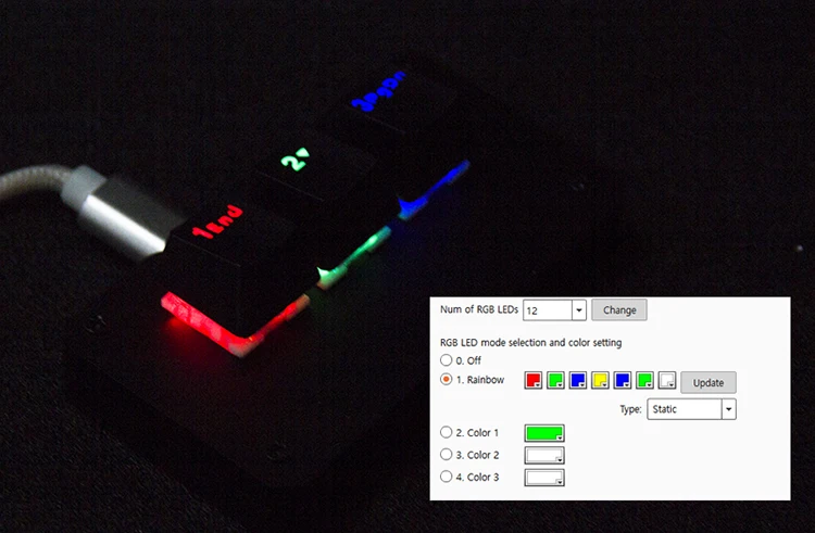 Personalized Shortcut Keyboard Software Define 3 Keys White Rgb ...