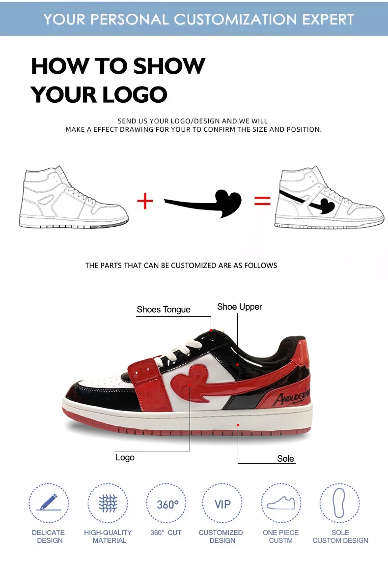 Fashion Sneakers For Men Custom Men's Sport Fitness Basketball Style ...