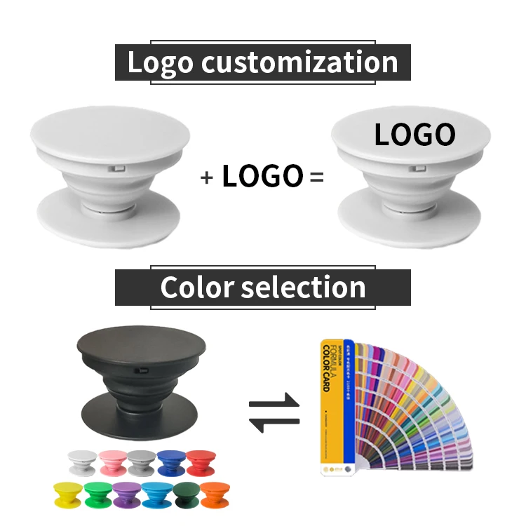 Wholesale Mobile Phone Pop Up Socket Grip Logo Sticker Stand Phone ...