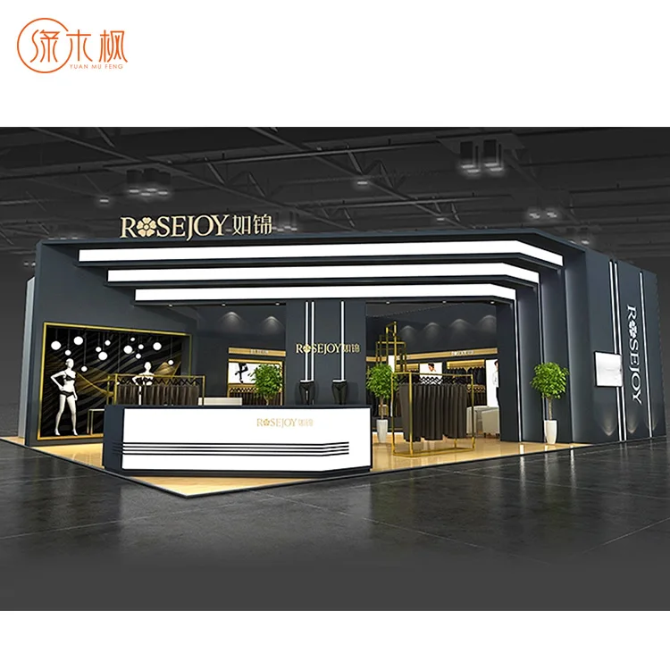 Modern Showcases Display Booth Exhibition Clothing Cutting-edge Display ...