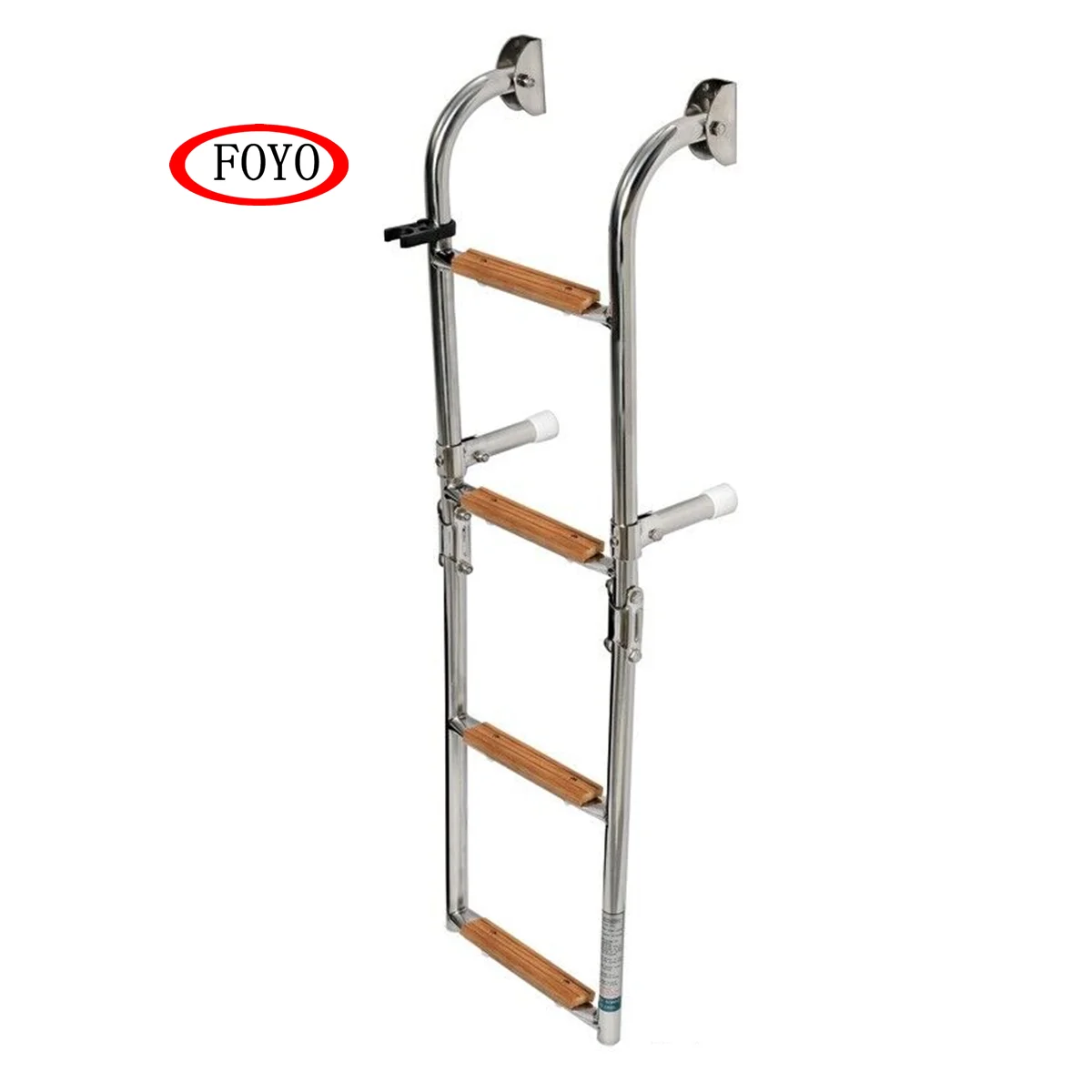 FOYO Brand Boarding Ladder Stainless Steel With Teak Levels Foldable ...