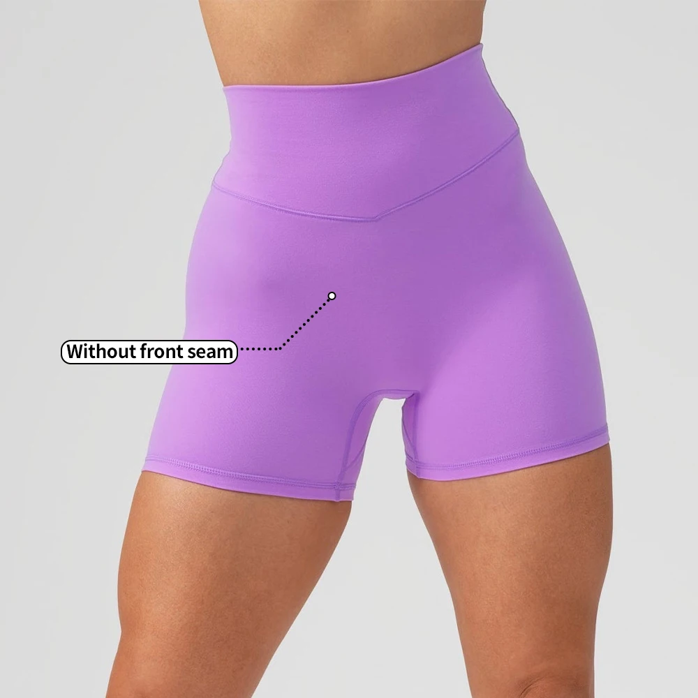 Custom Service Nylon Workout Butt Lift Gym Shorts High Waisted Sports ...