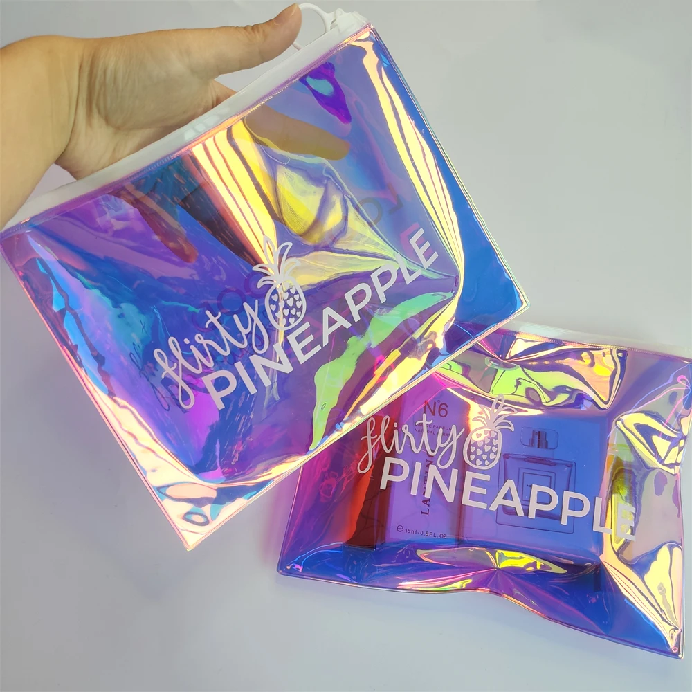 Noble Custom Logo Holographic Film Cosmetic Display Packaging Bags ...