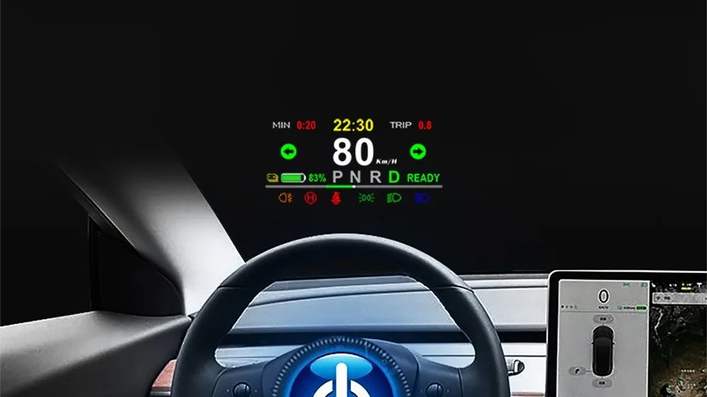 Wiiyii Multiple Interface T4 Tesla Head Up Display Speedometer Smart ...