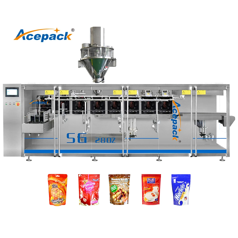 Acepack Premade Zipper Bag Automatic Packing Machine Filling Food Snack ...