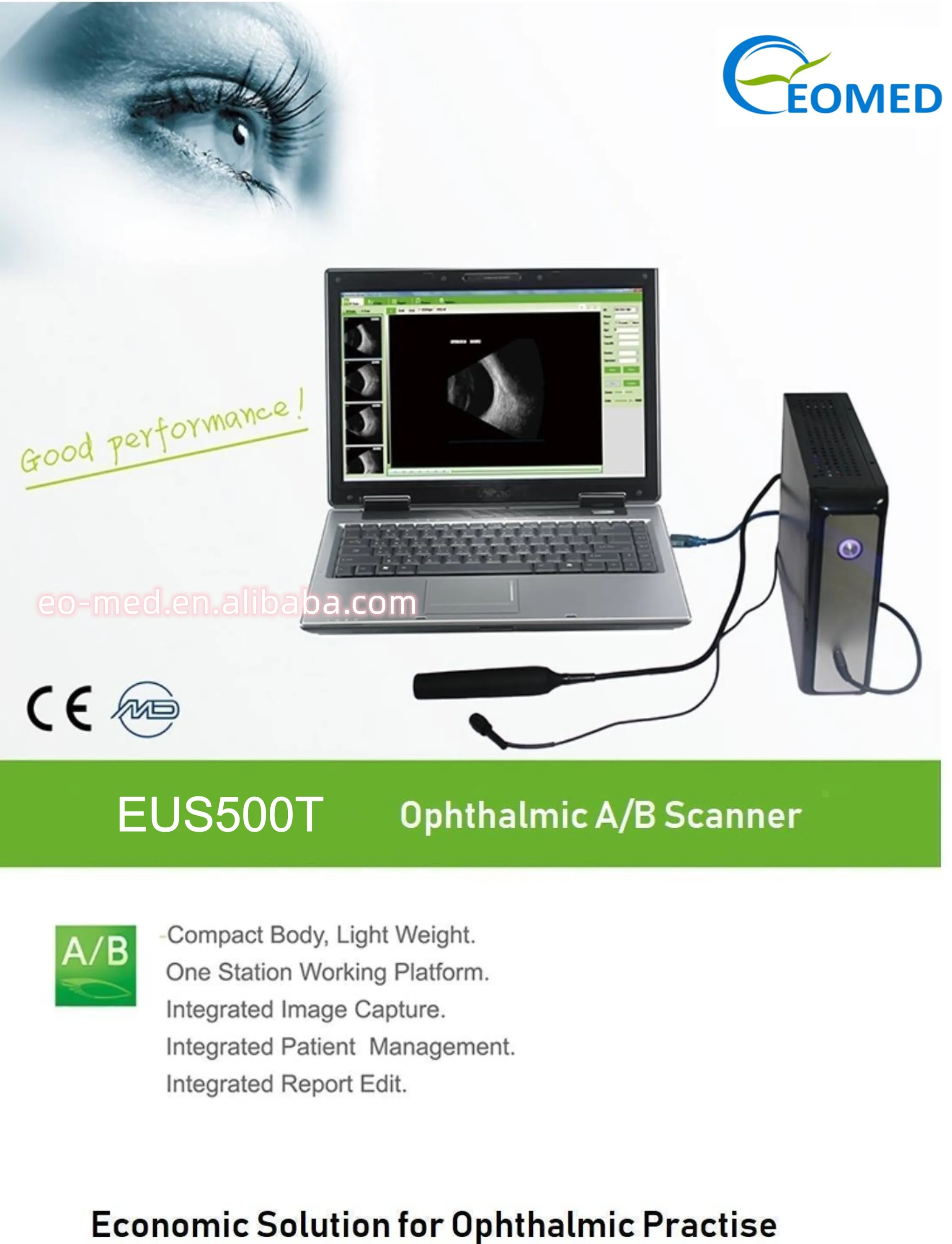 EOMED EUS500T - Portable Ophthalmic Scan Box for Sale