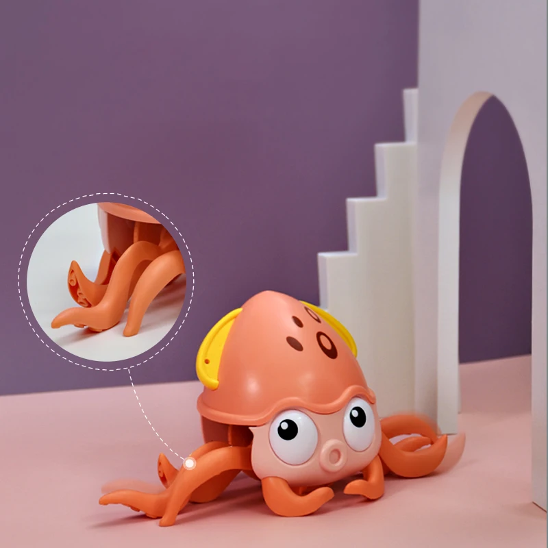 Plastic Bathroom Toys Facilitate Octopus Clockwork Wind Up Animal ...