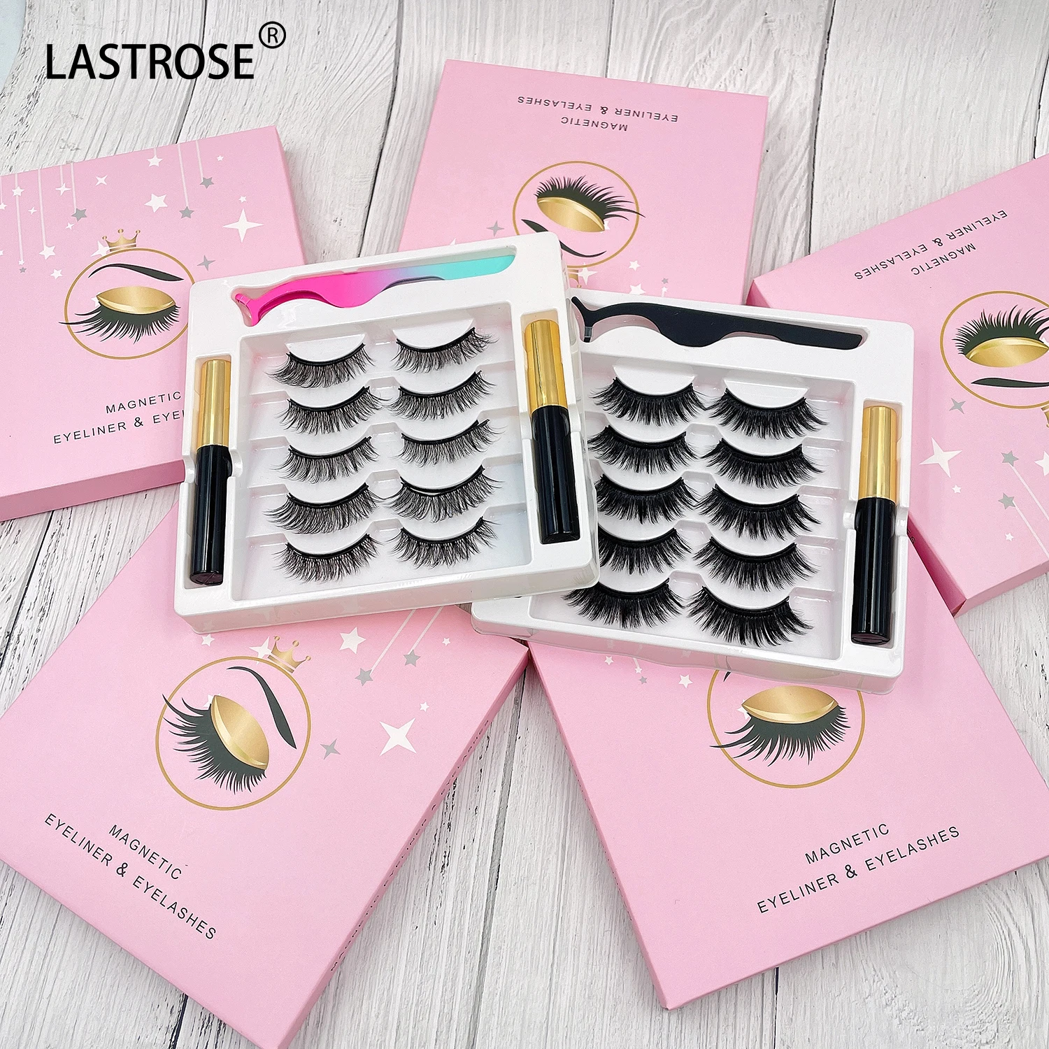 Eye Lashes Box Empty Unique Eye Lash Packaging With Custom Logo Luxury ...