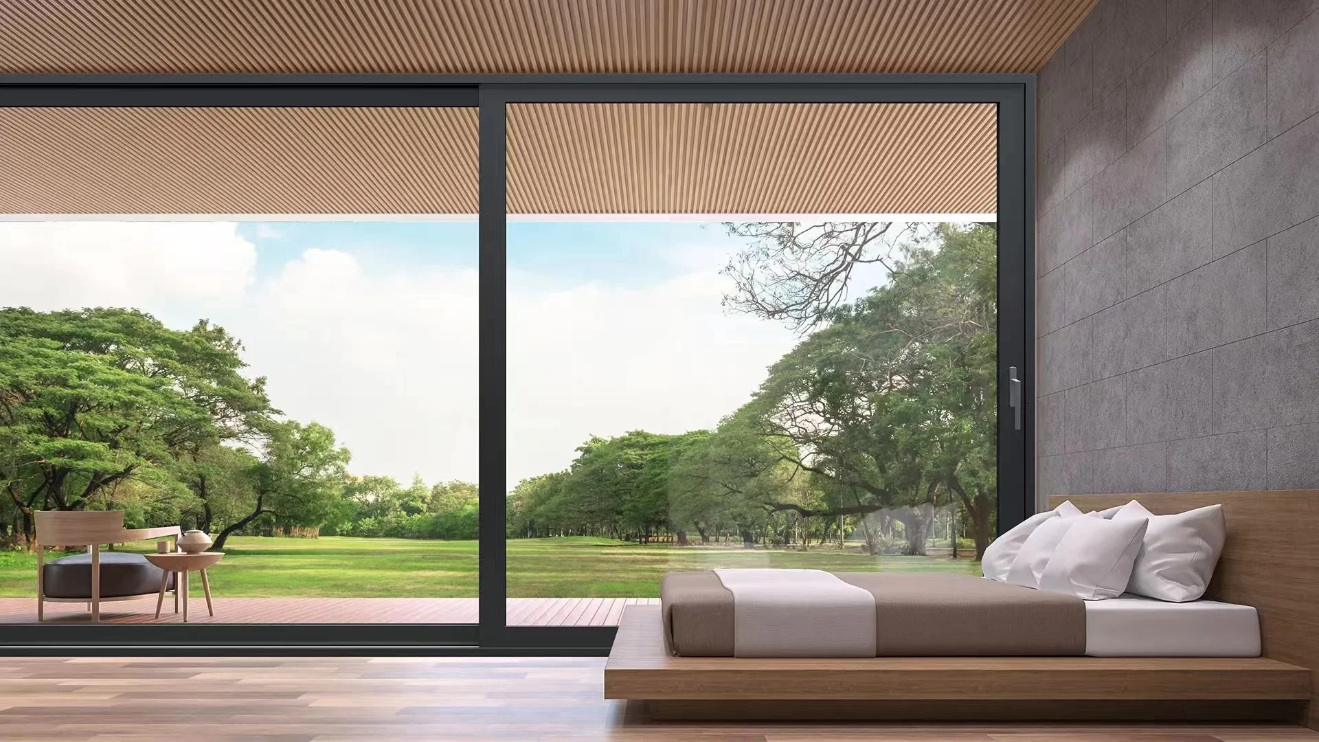China Customized Reversible Glass Sliding Patio Doors Frameless ...