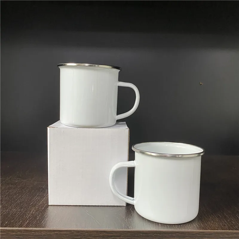 Dye Sublimation Heat Press Coated Tin Campfire Coffee Mug 11oz 12oz ...