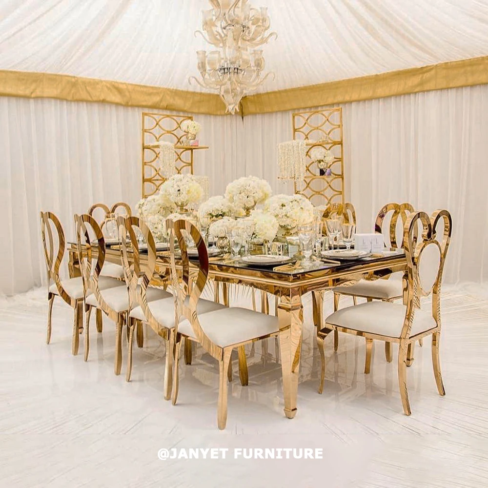 Gold Tables and Chairs - Buy Wedding Chair at Wholesale Rates