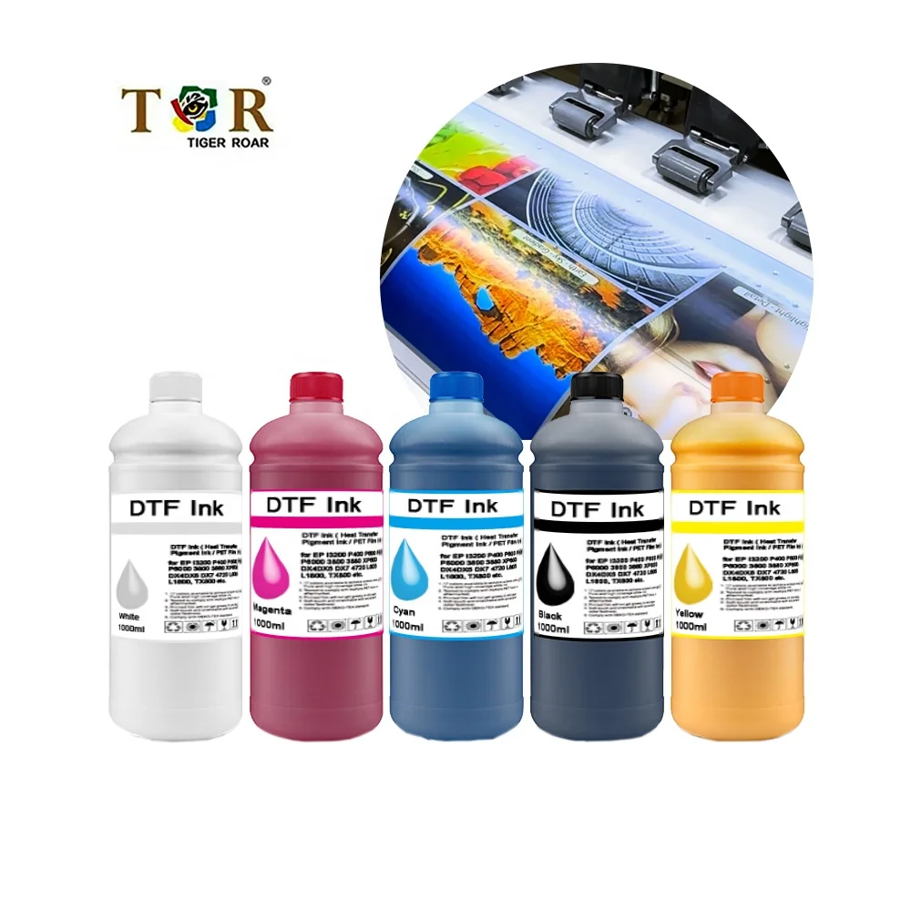 Premium 1000ML Tinta Dtf Ink Bulk Waterproof PET Film DTF White Pigment ...