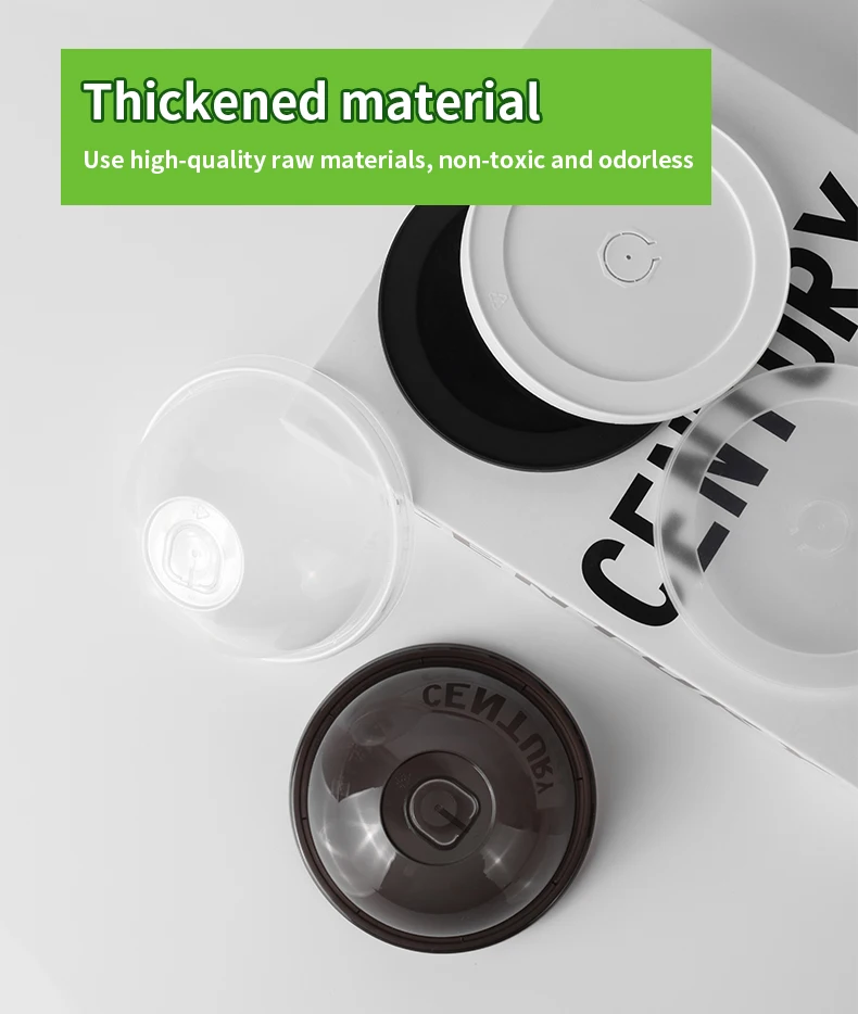 Cundao White/ Black/ Transparent Leak Proof Cover Disposable Coffee Cup ...