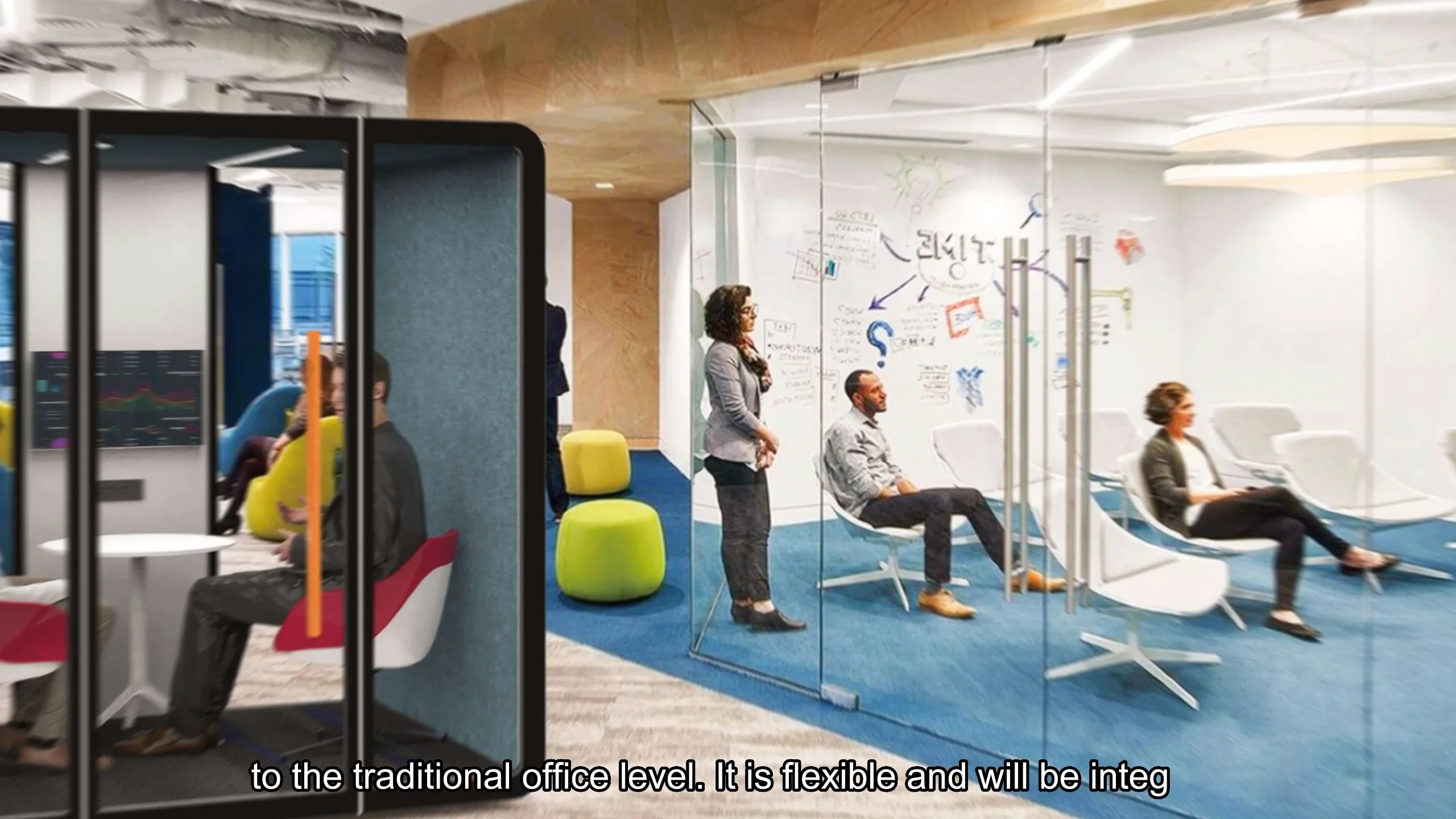 Portable Office Pod Assembled Acoustic Soundproof Meeting Study Work ...