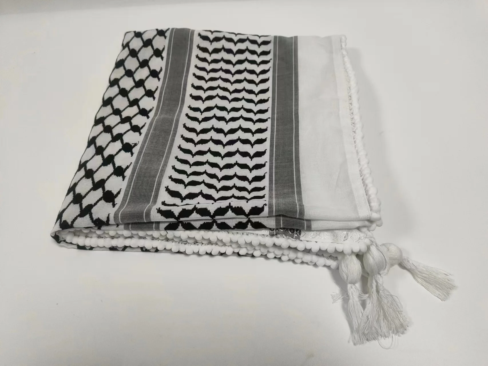 Original Cotton Woven Kuffiyeh Scarf - Arafat Shemagh for Men & Women ...