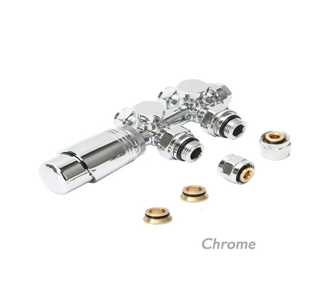 Multi Block H Valve TRV Brass Thermostatic Radiator Valve