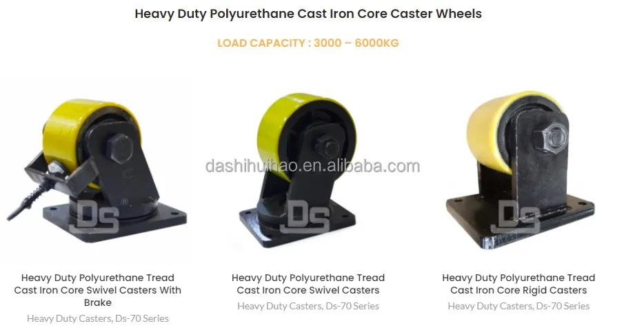 3 Ton Heavy Duty Casters - Durable & Reliable Wheels