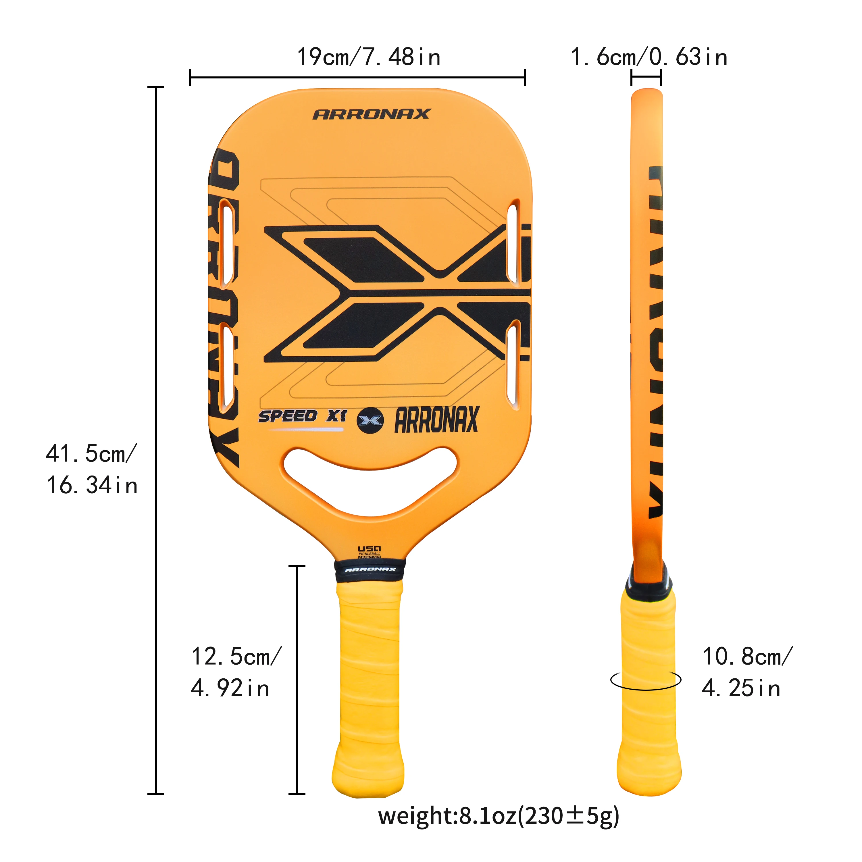 Custom Thermoformed Carbon Fiber T700 Pickleball Paddle