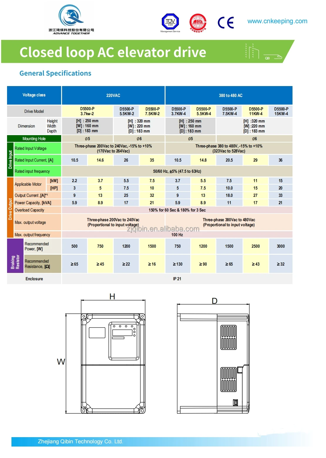 High-performance Closed Loop Elevator Inverter 11kw Ac Drive Variable ...
