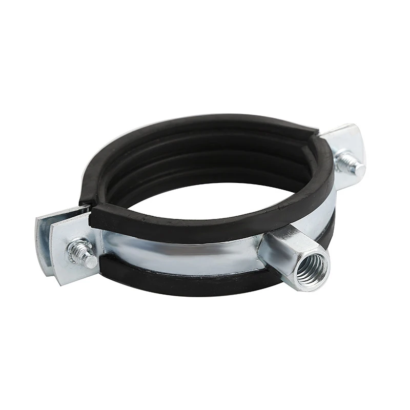 Heavy Duty Pipe Clamp With Rubber Reinforced Rib Professional Hanging ...