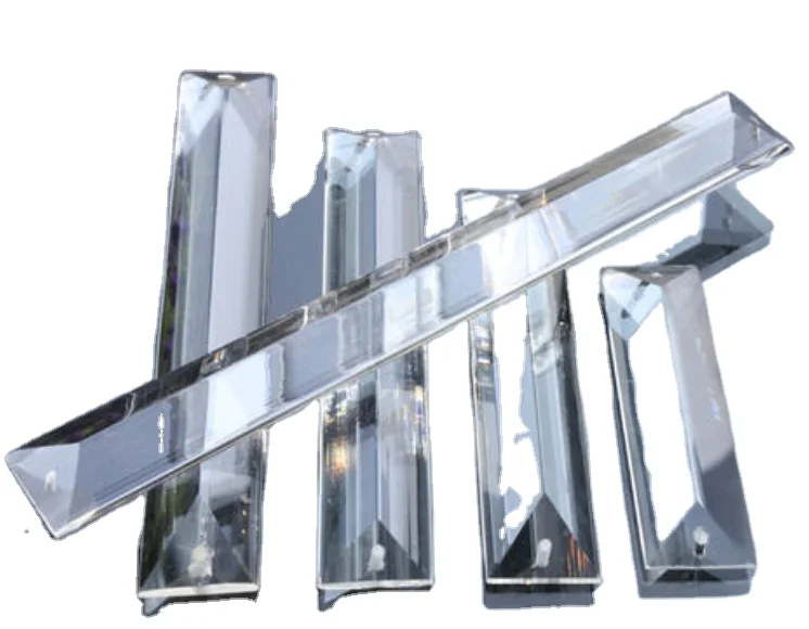 Chandelier Lighting Lamp Crystal Glass Rectangle Prisms Parts - Buy ...