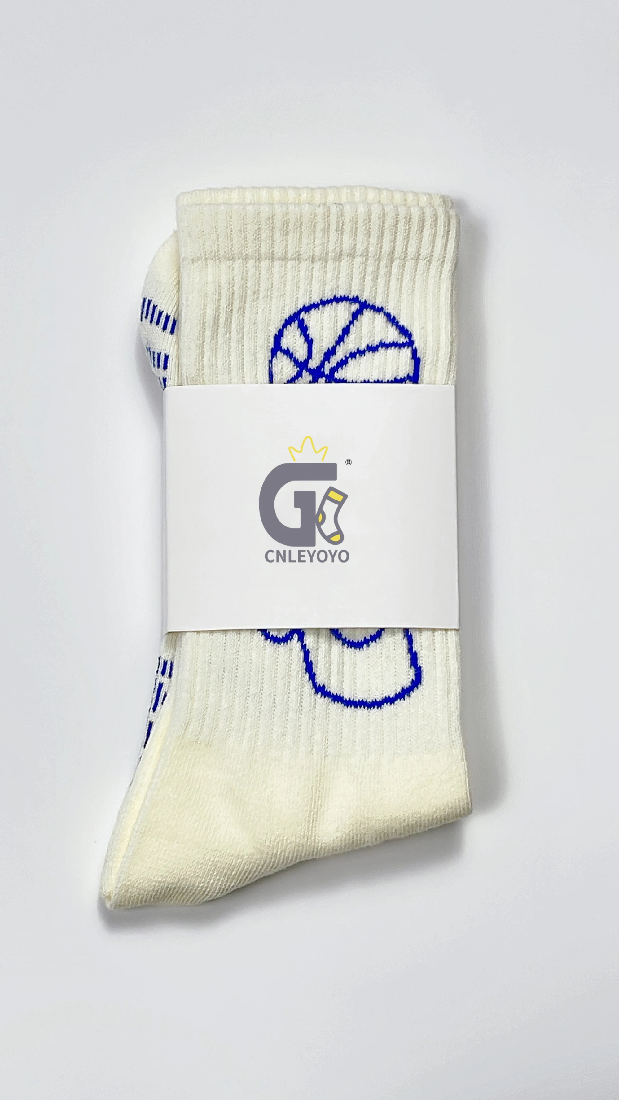 Design Custom Logo Socks Print Embroidered Jacquard Customised Socks ...