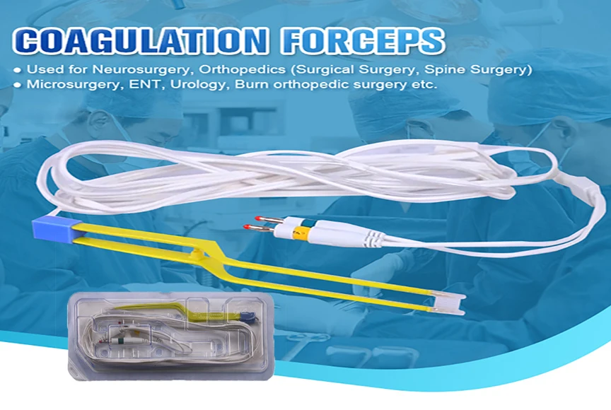 High Quality Medical Disposable Nonstick Bipolar Coagulation Forceps ...
